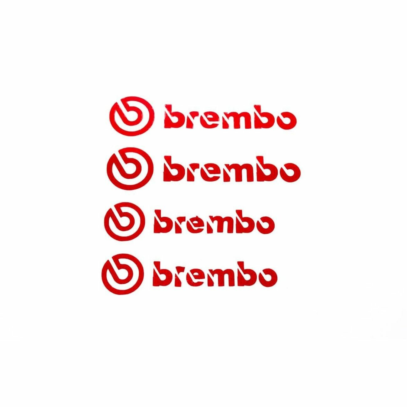 Наклейки на суппорта для Brembo красные маленькие