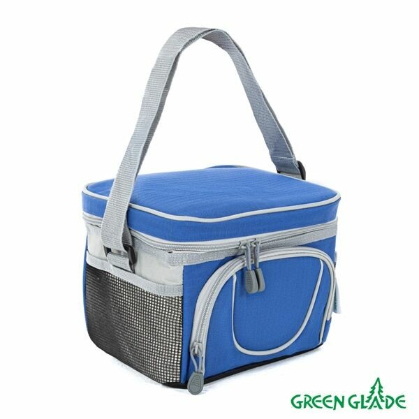 Термосумка холодильник для ланча и обеда переносная изотермическая 6 л, сумка для посуды походная