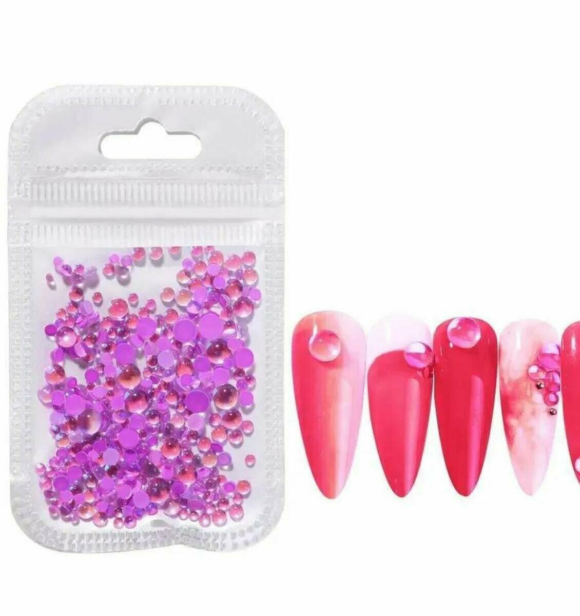 Фигурки стразы жемчужины для дизайна ногтей(300шт)