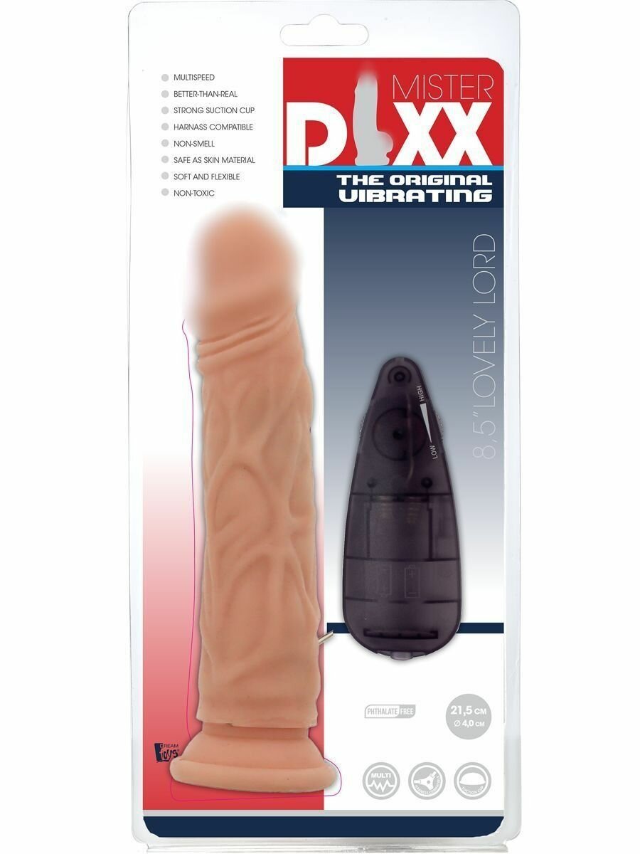 Вибратор на присоске "MR.DIXX SEDUCTIVE VIBRATING DILDO" 17см