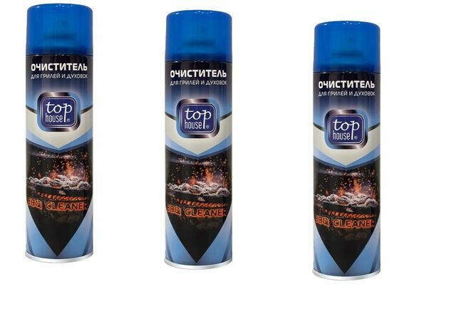 Top House Очиститель для грилей и духовок, 440 мл, 3 уп
