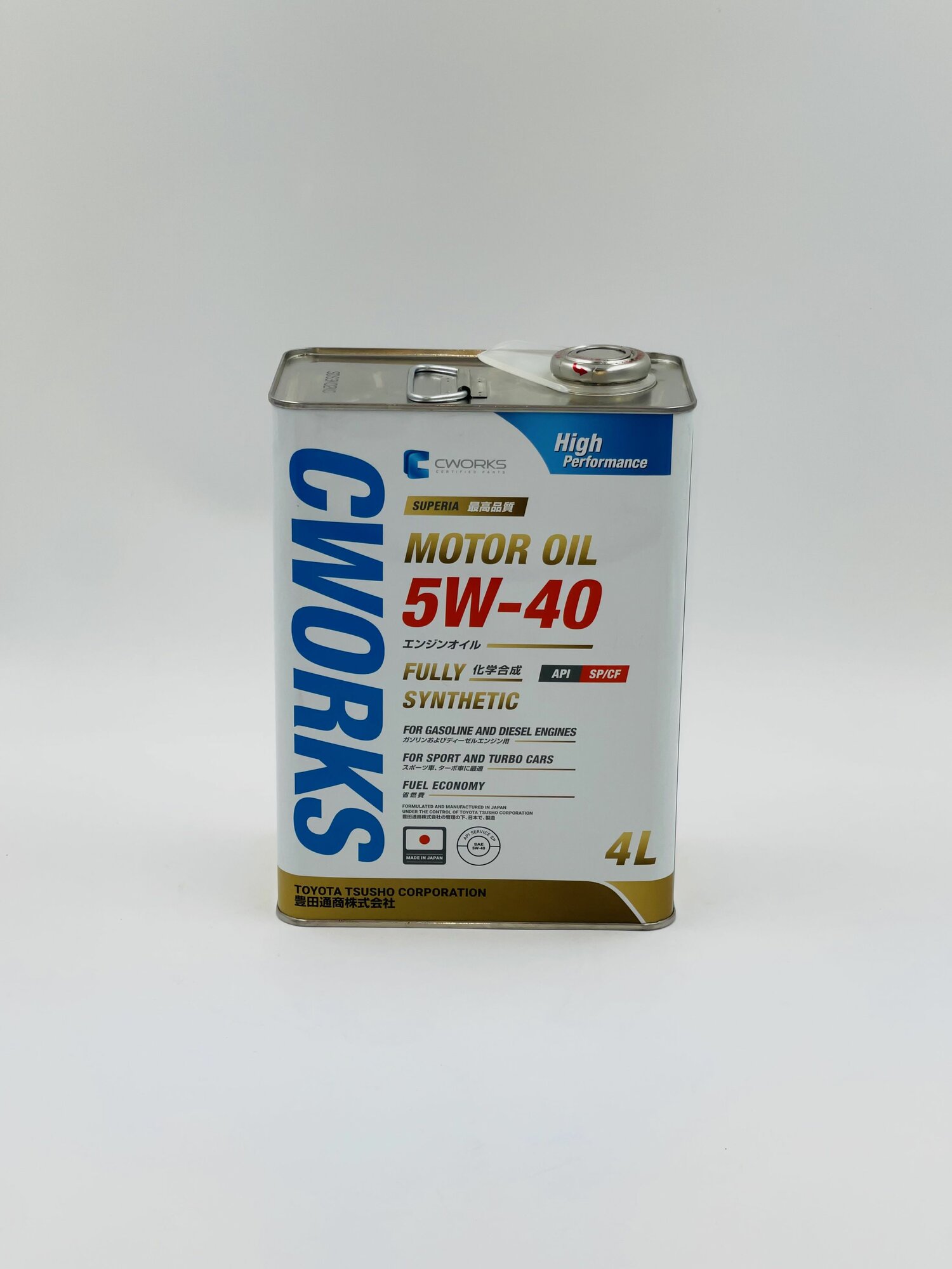 Масло моторное CWORKS CP/CF 5w-40, синтетическое, 4 литра, для авто