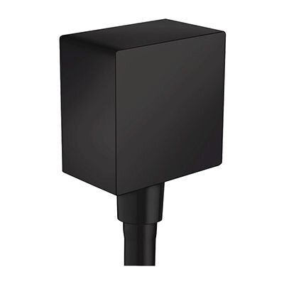 Вывод воды Hansgrohe для ручного душа с клапаном, цвет: черный матовый 26455670