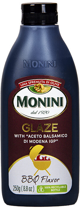 Соус Monini (Монини) "Balsamic Glaze", бальзамический, со вкусом барбекю, глазурь, 250 мл