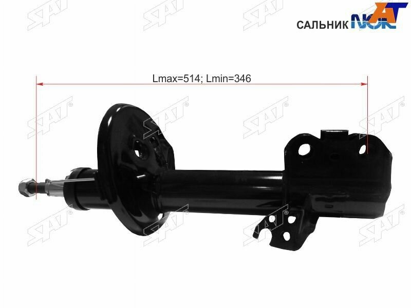 . SAT Амортизатор передний для TOYOTA IPSUM/GAIA/PICNIC/NADIA 96-01 левый