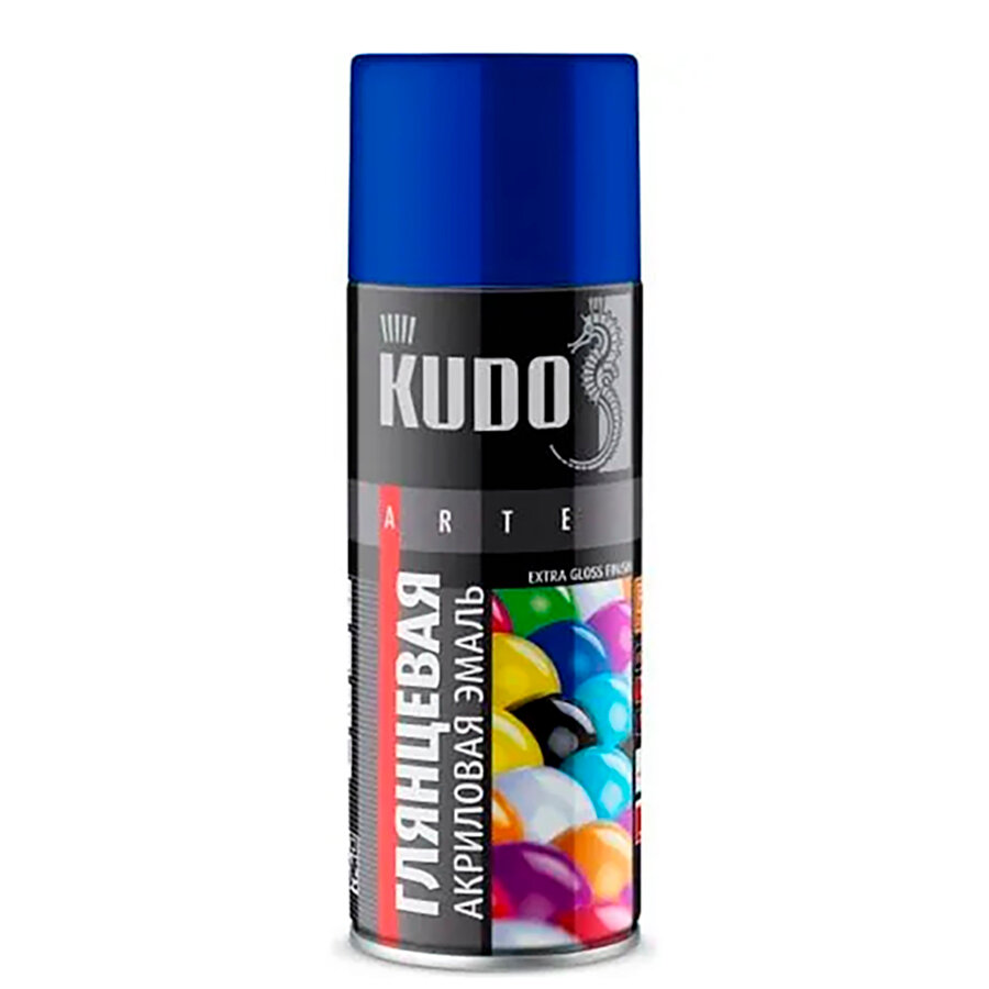 Акриловая краска эмаль высокоглянцевая Extra gloss finish KUDO KU-A5005 RAL 5005 синяя