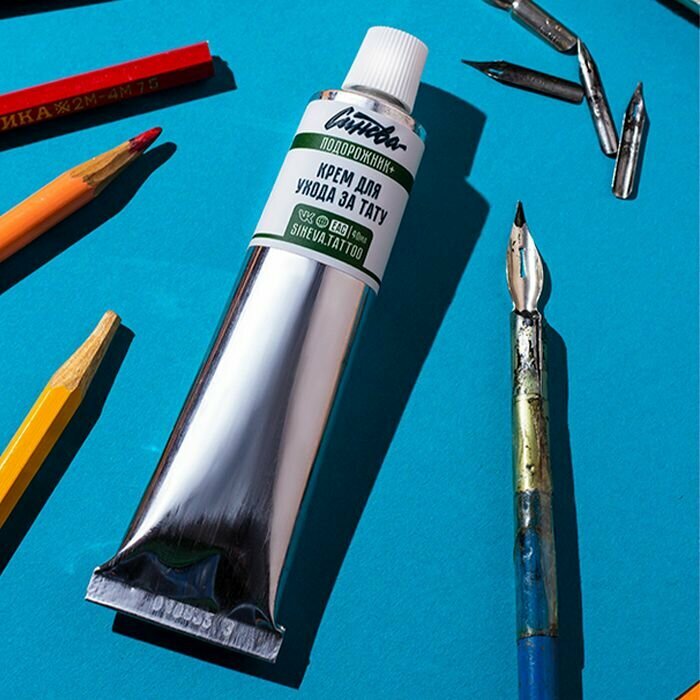 Крем для ухода за тату и татуажем Синева Подорожник Plus 40 мл