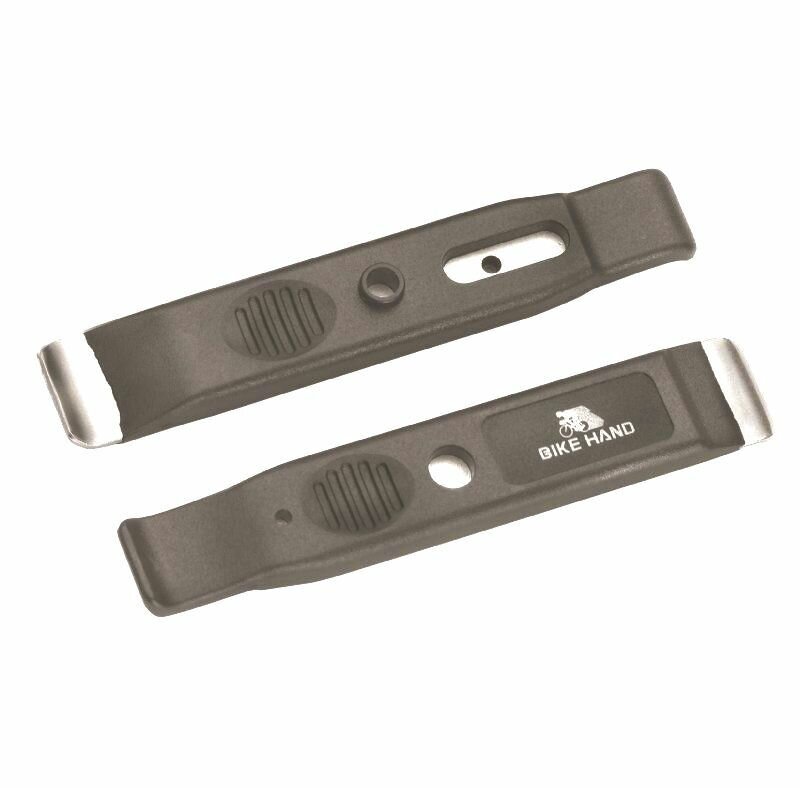 Монтировки 6-153128 YC-3128P пластиковые со стальным сердечником 10см черные BIKEHAND