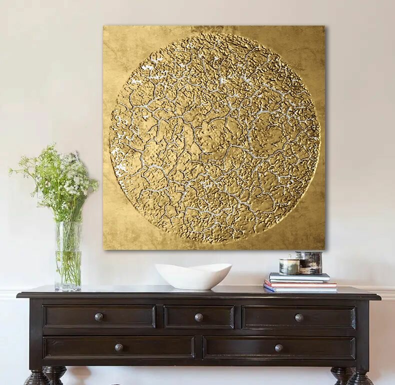 Картина абстракция "ВсеКартины. тут", холст, на подрамнике, 40x40 см