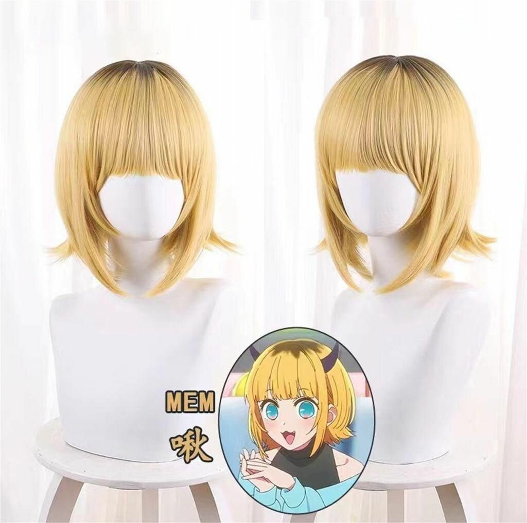Anime Manga Oshi no Ko MEM-cho Halloween Carnival Party Cosplay Wig мультфильм аниме косплей парик