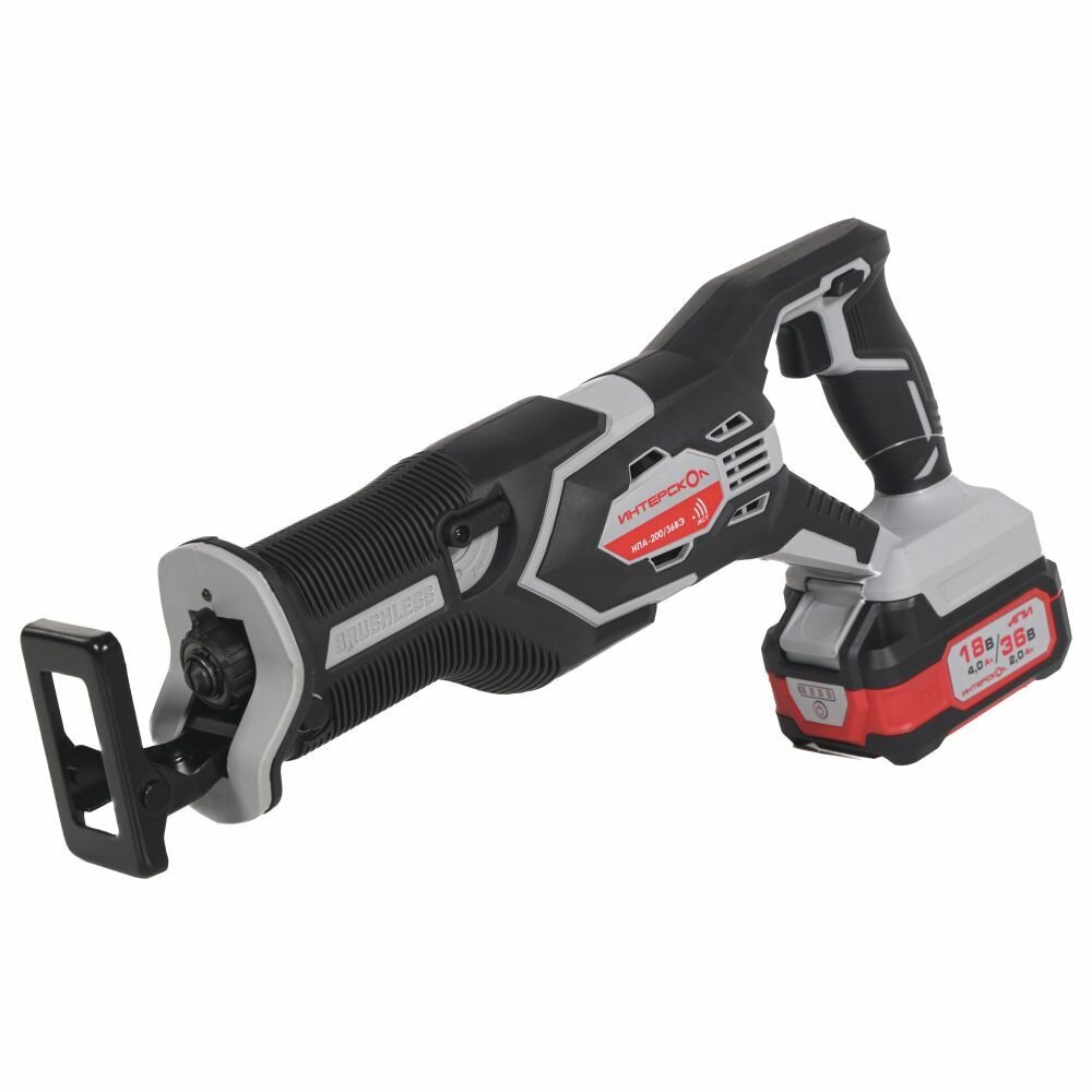 Сабельная пила аккумуляторная Интерскол НПА-200/36ВЭ, арт. 818.2.2.70 (кейс, с 2 АКБ и ЗУ)