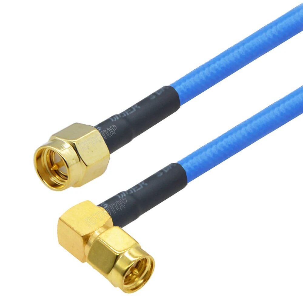 RFDOTOP RG402 коаксиальный кабель SMA-SMA, синий, 40см
