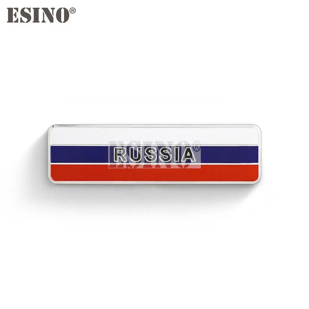 Авто значок Russia, флаг России, 3D наклейка на авто