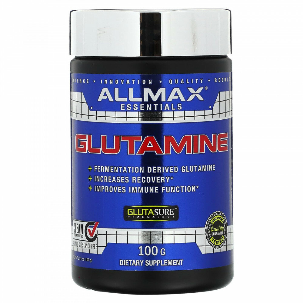 ALLMAX, Essentials, глютамин, 100 г (3,53 унции)