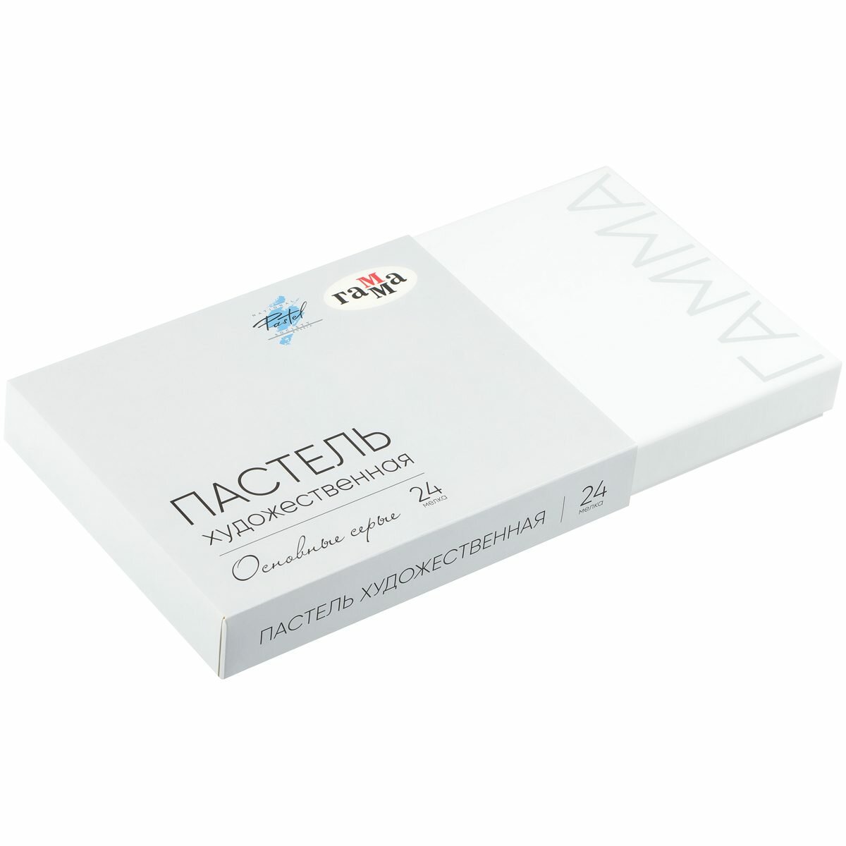 Пастель сухая художественная 24 цвета Гамма, серые цвета, картон. упак. (108202324)