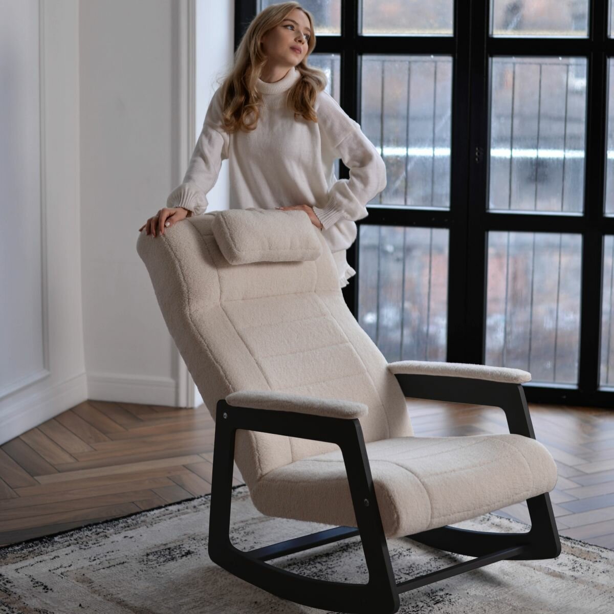 Кресло качалка букле