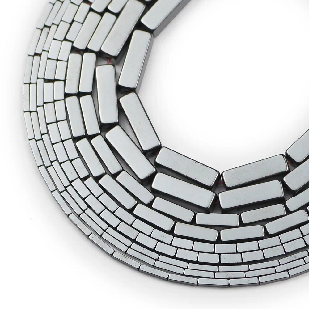 Бусины HGKLBB Черный гематит 4/6/9/13 мм 9x3x3mm 44pcs