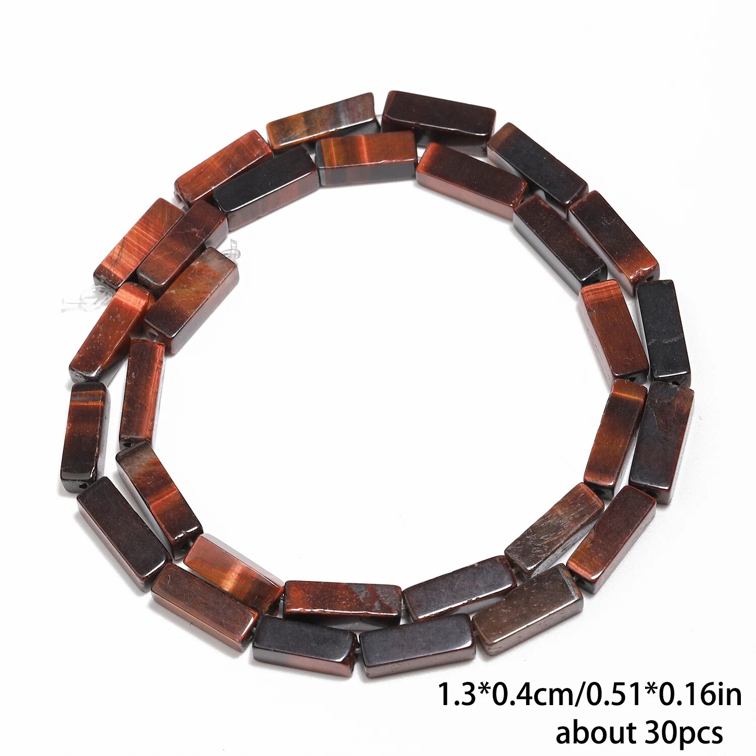 Бусины из тигрового глаза, 13x4 мм, коричневые