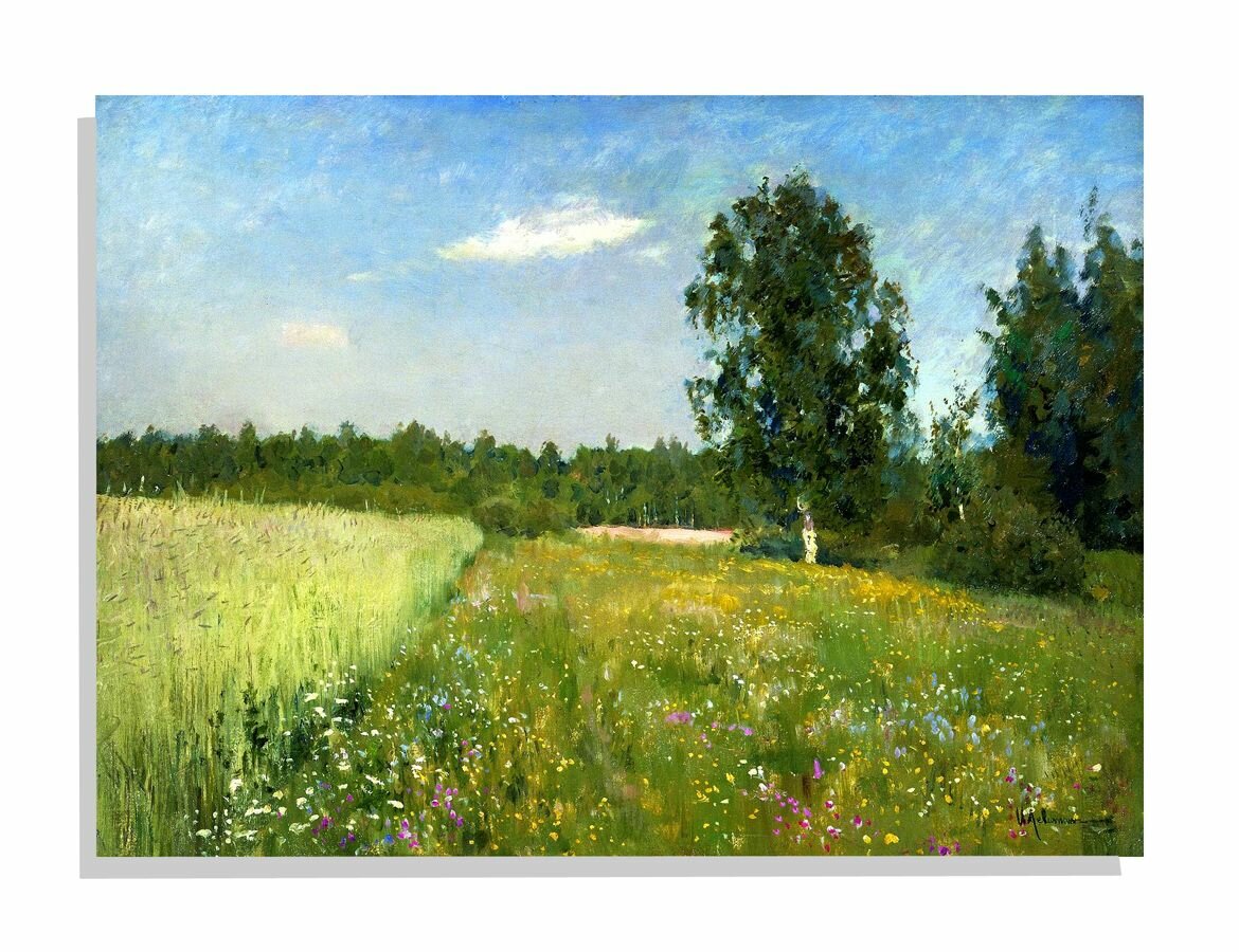 Картина на холсте, репродукция Июньский день - Исаак Левитан