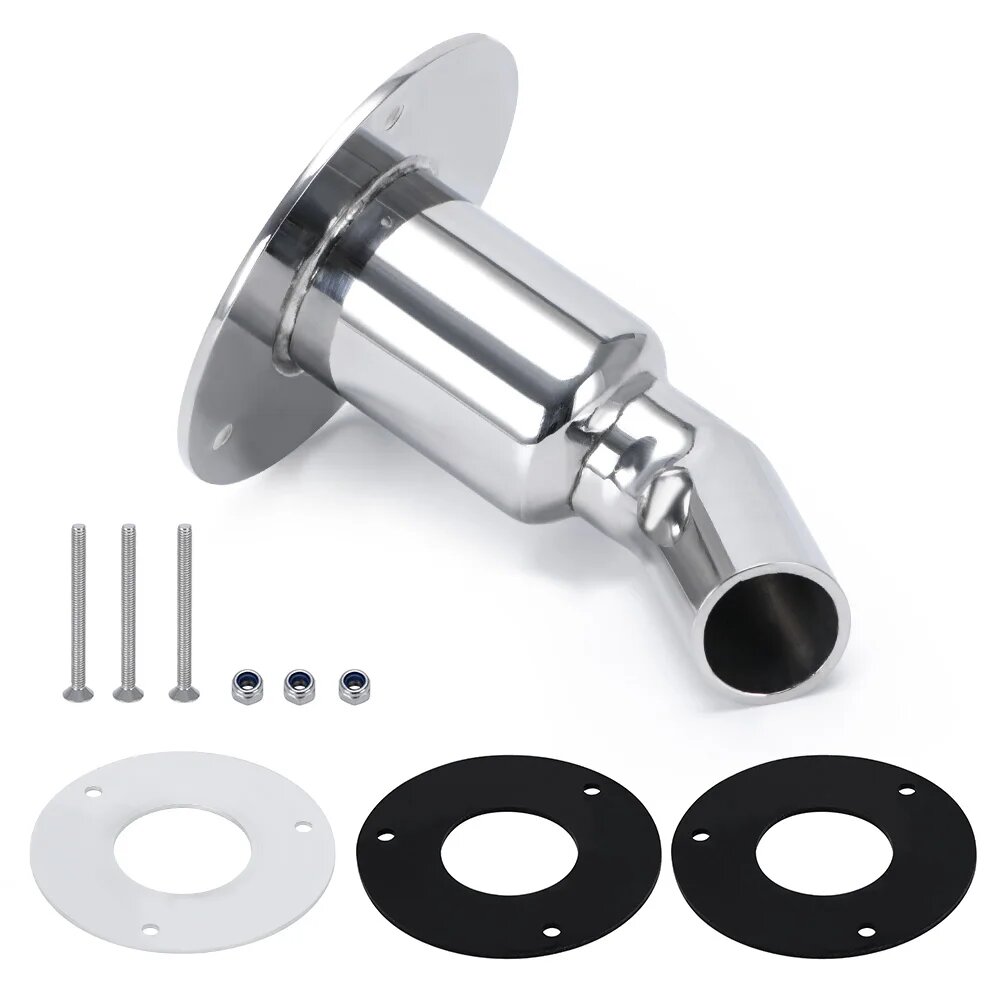 Фитинг выхлопной трубы из нержавеющей стали 316 для дизельного обогревателя Angled