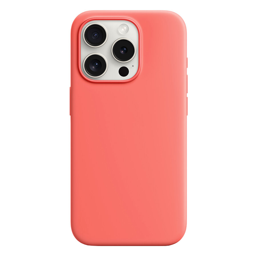 Чехол Silicone Case with MagSafe и Анимация цвета для iPhone 12/12 Pro 6.1", розовый цитрус (8)