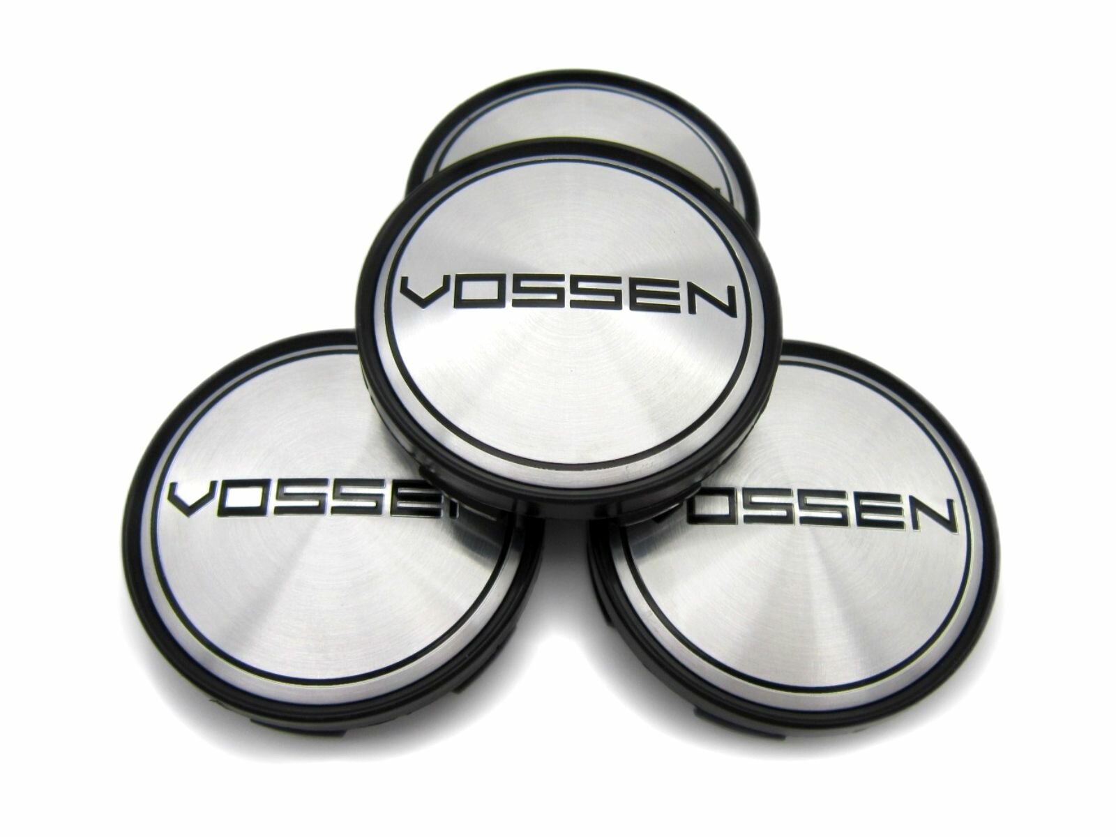 Колпачки, заглушки на литые диски Vossen chrome 59/56/10 мм, комплект 4 шт.