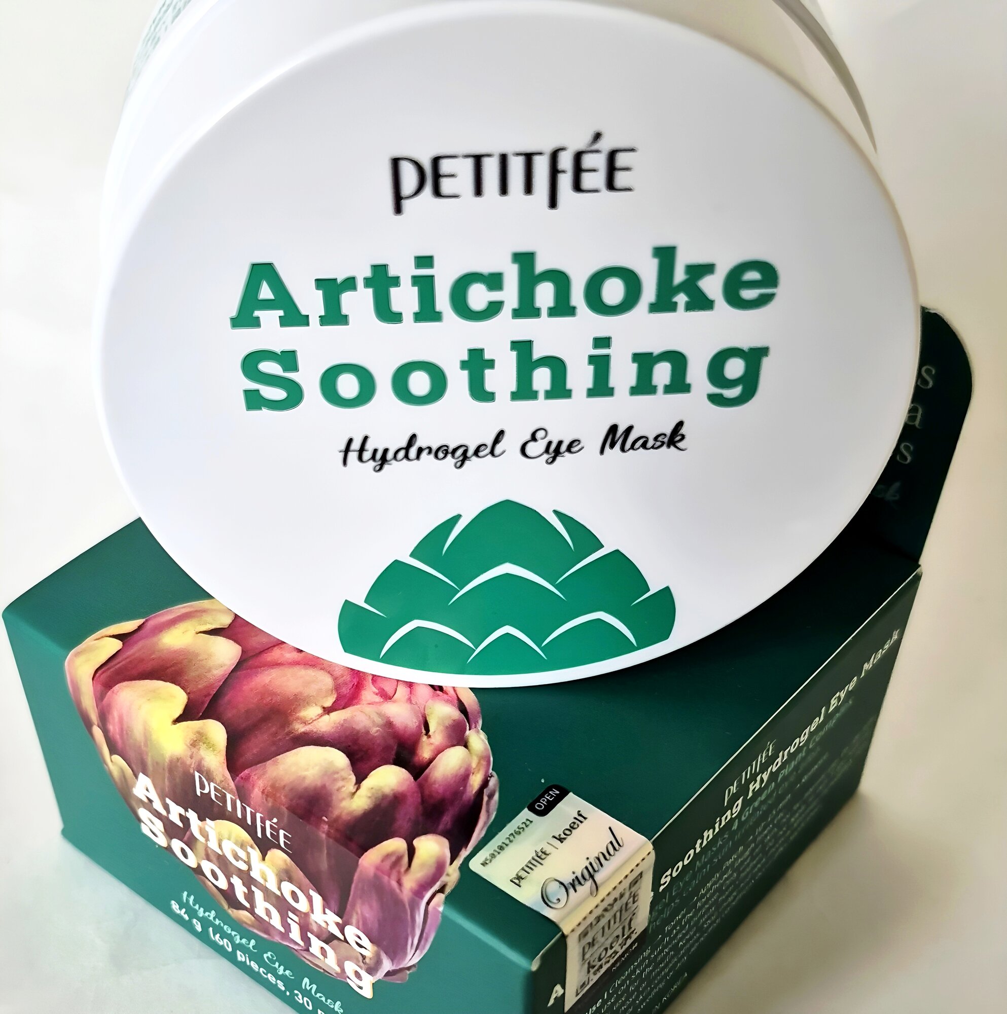 PETITFEE патчи артишок гидрогелевые Artichoke Soothing Hydrogel Eye Mask, 60 шт Оригинал.