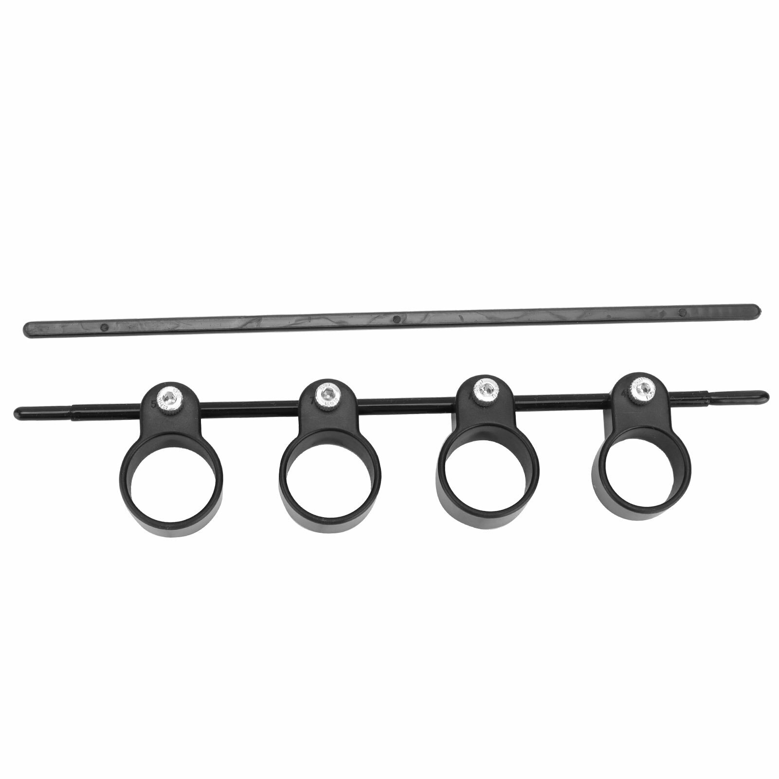 Тренажер для пальцев, черный, большой регулируемый инструмент для тренировки пальцев для музыкантов, разделитель растягивающихся кончиков пальцев, упражнения для пальцев