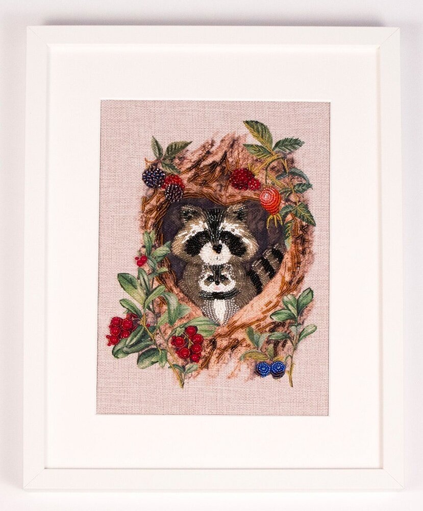 Набор для вышивания бисером Матренин посад объемный, 28х34 см, Мамина нежность (МП.28х34.8398)