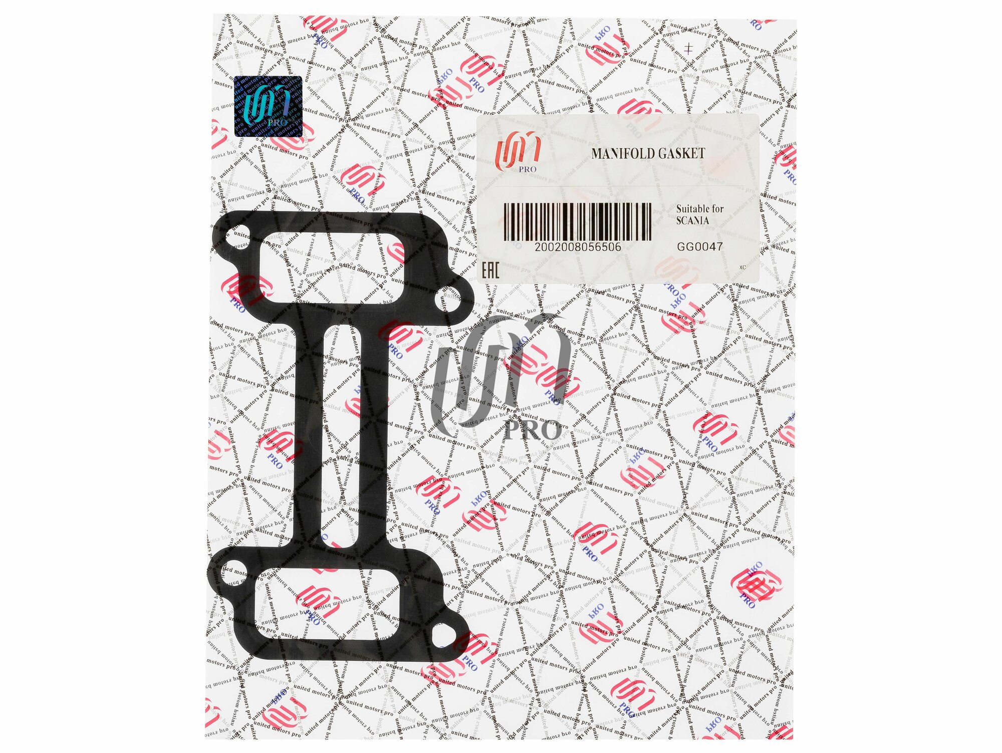 Прокладка впускного коллектора Scania DC9/DC12/DC13/DC16/DSC12 (1404306/1516474) UMpro