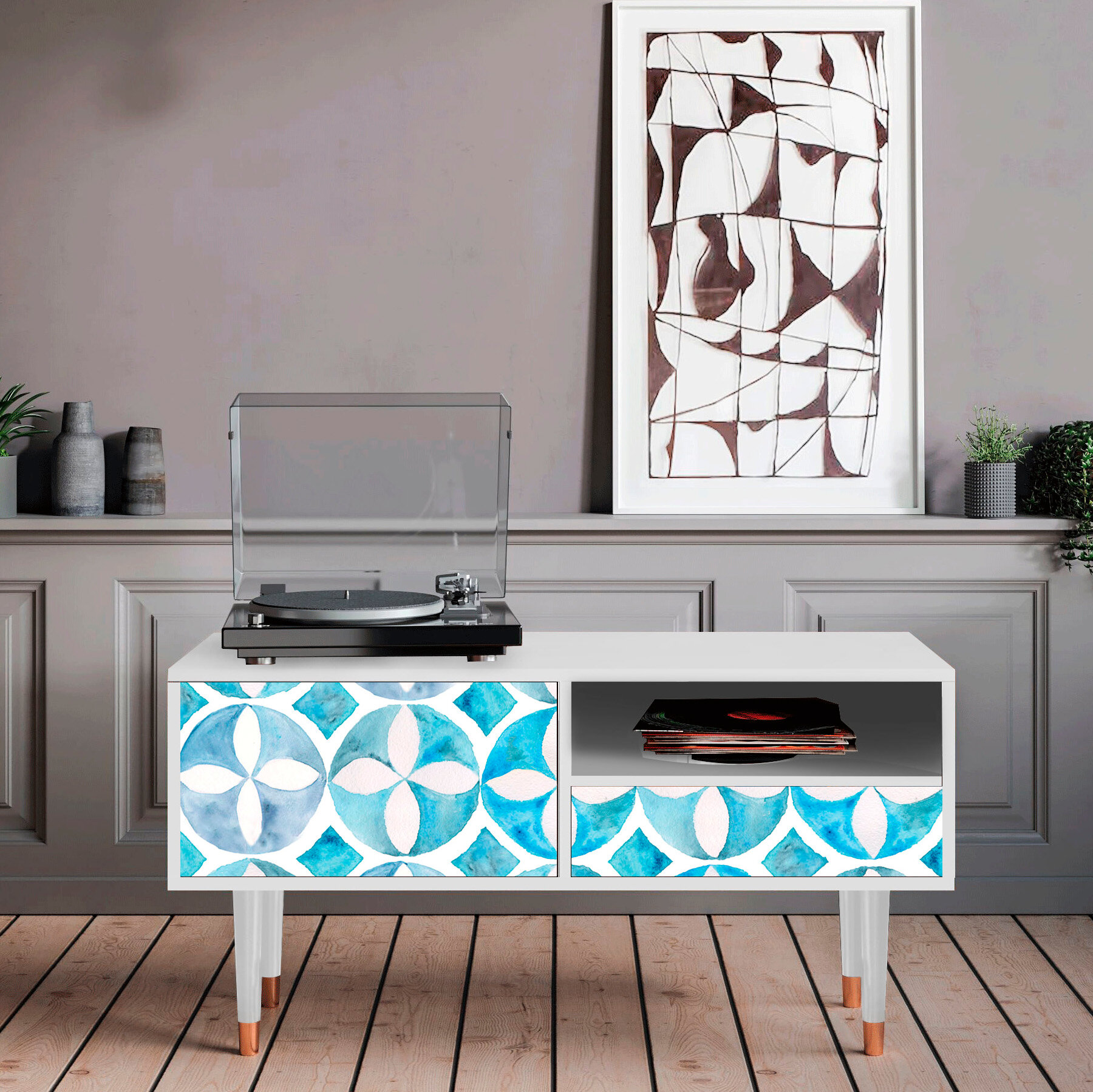 ТВ-Тумба - STORYZ - T3 Porto Mood, Размер - 115 x 59 x 48 см, Цвет корпуса - , Белый