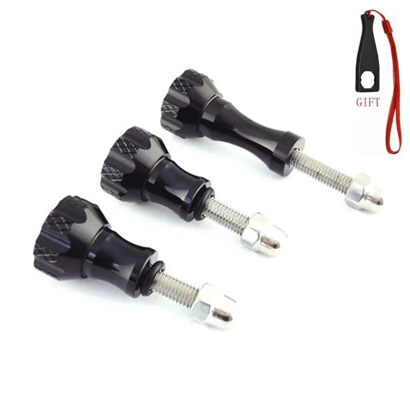 Набор винтов для GoPro Hero 12 11 10 9 8 7 Session и DJI Osmo Action 3 4 черный цвет