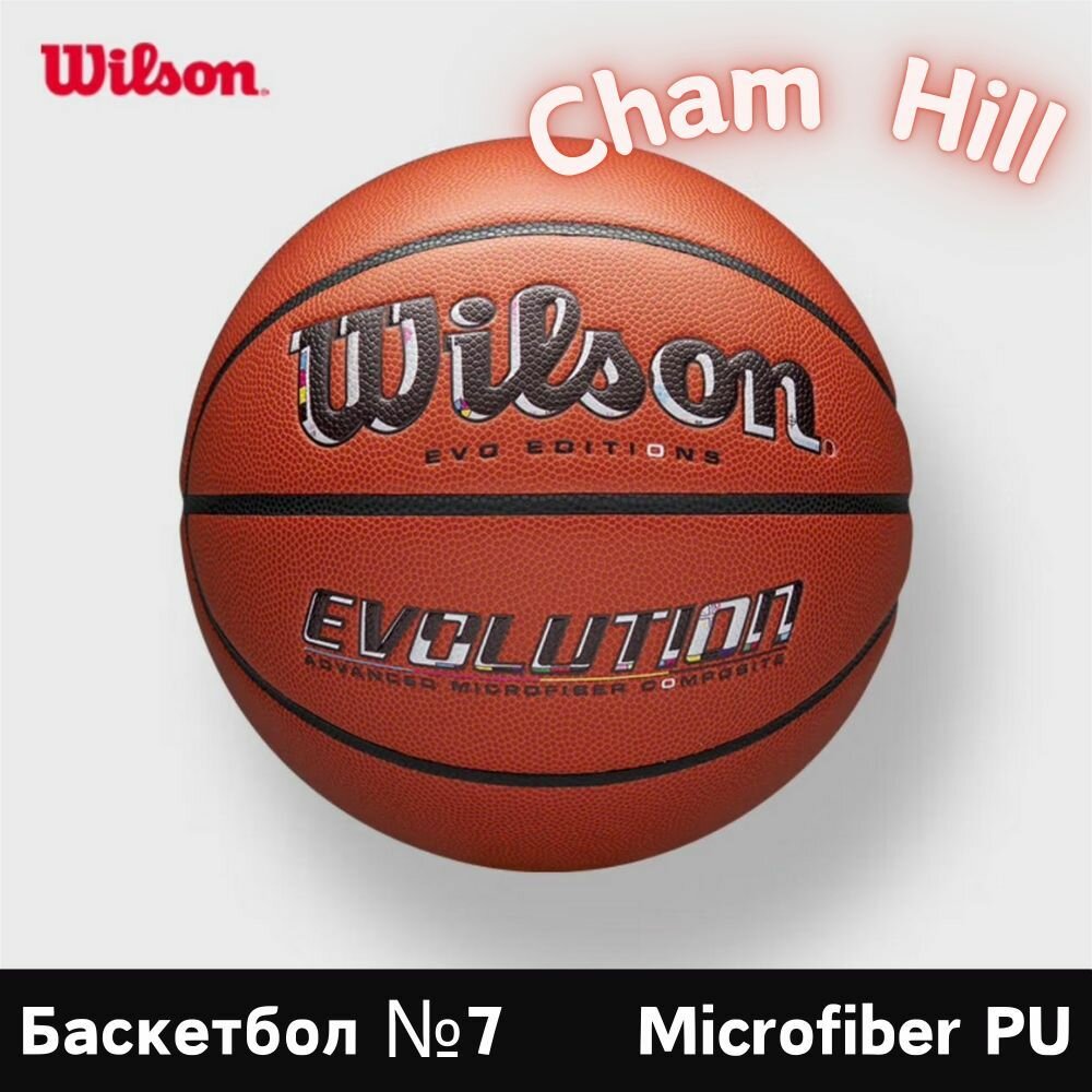 Мяч баскетбольный Wilson EVOLUTION 2024 MONTH WZ1014501XB7размер 7