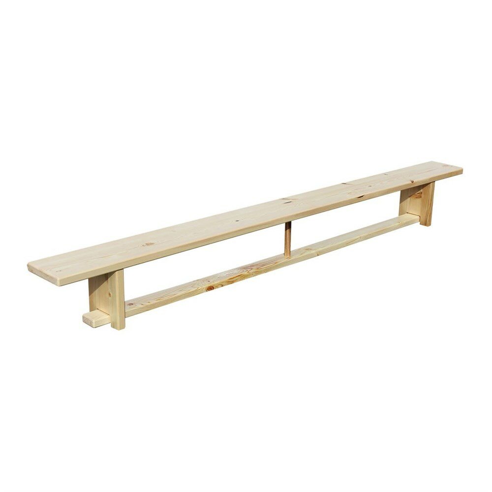 ZAVODSPORTA Скамья гимнастическая на деревянных ножках 4 м ZAVODSPORTA лакированное дерево