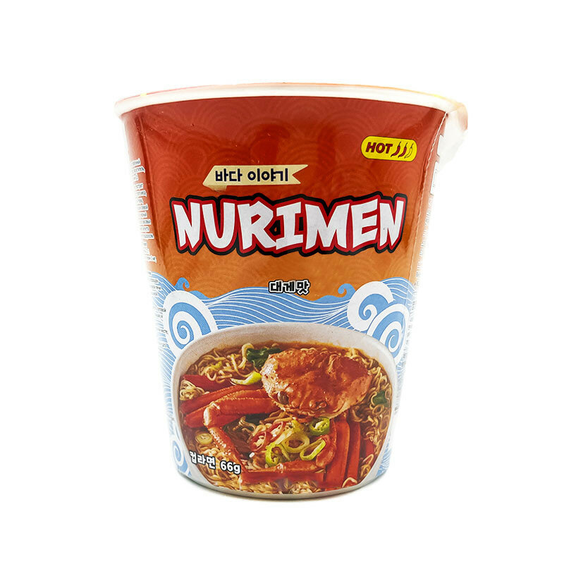 Лапша быстрого приготовления Нуримен со вкусом краба 66 г, Южная Корея