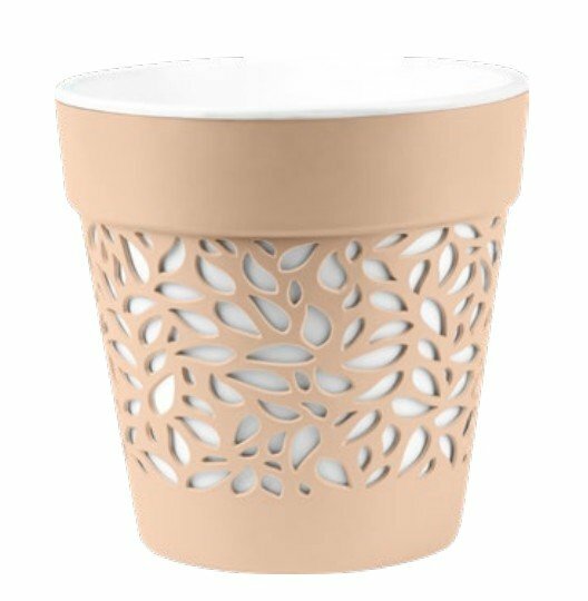 Кашпо "Блоссом" (8,3л) Цв. Пудра/Белый