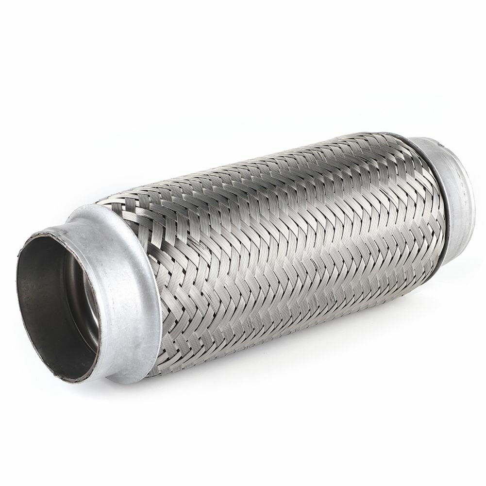 Гибкая выхлопная труба из нержавеющей стали 55x200 мм, гибкий шарнир, ремонтная труба для замены выхлопной трубы автомобиля, прочная