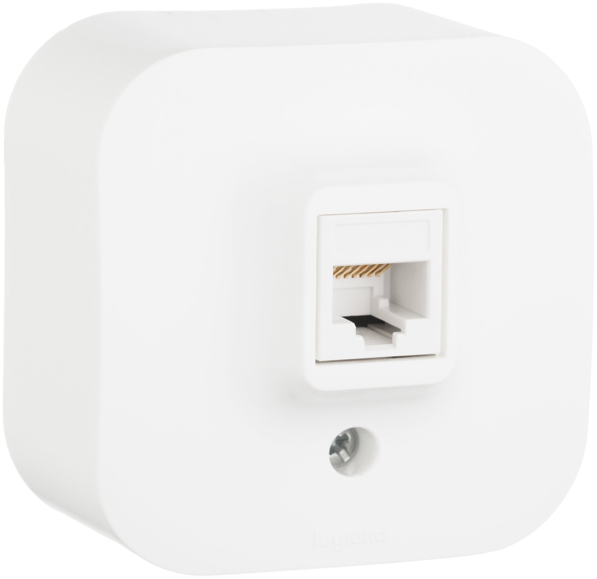 Розетка компьютерная Quteo RJ45 кат.5e UTP белая Legrand 782224