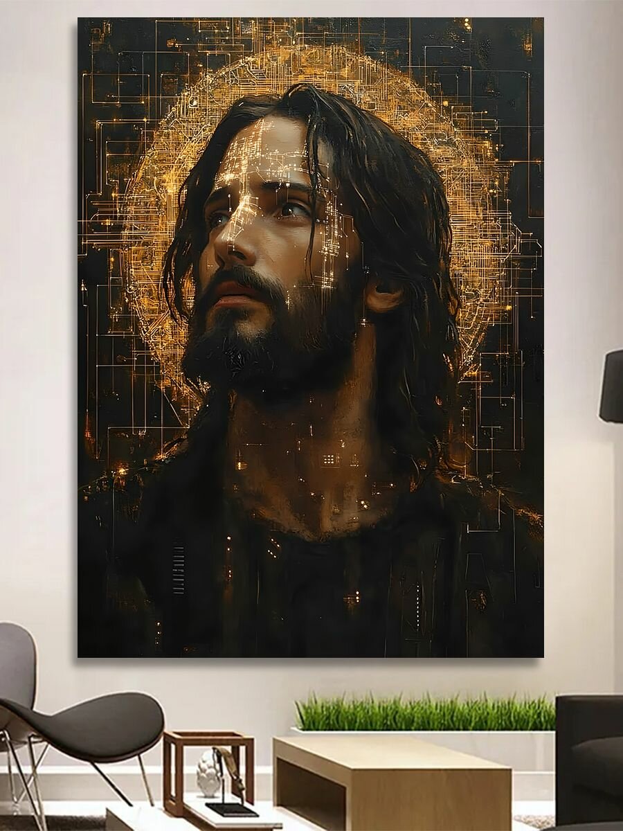 Иисус христос / картина, картины с изображением святых, 40х60 см.