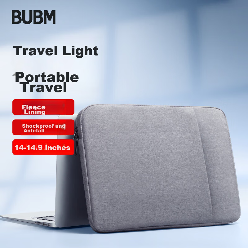BUBM Laptop Bag for Women, 14-Inch Slim MacBook Sleeve, Suitable for Apple, Lenovo Xiaoxin, Huawei