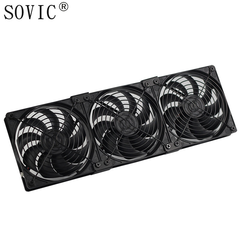 Computer/PC/CPU pc Вентилятор 12cm 3pin high speed 120mm DC 12V For Bitcoin Miner Powerful Server Case AXIAL cooling water cpu cooler