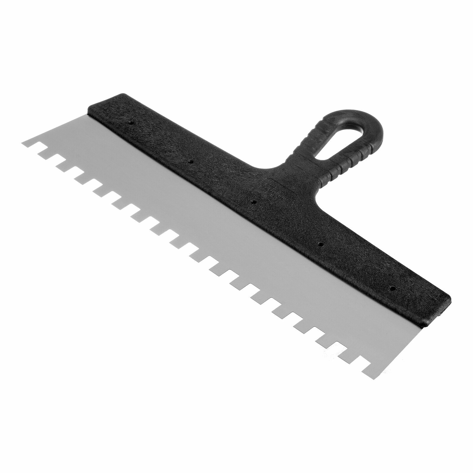 Шпатель Сибртех из нержавеющей стали 350 мм зуб 10x10 мм