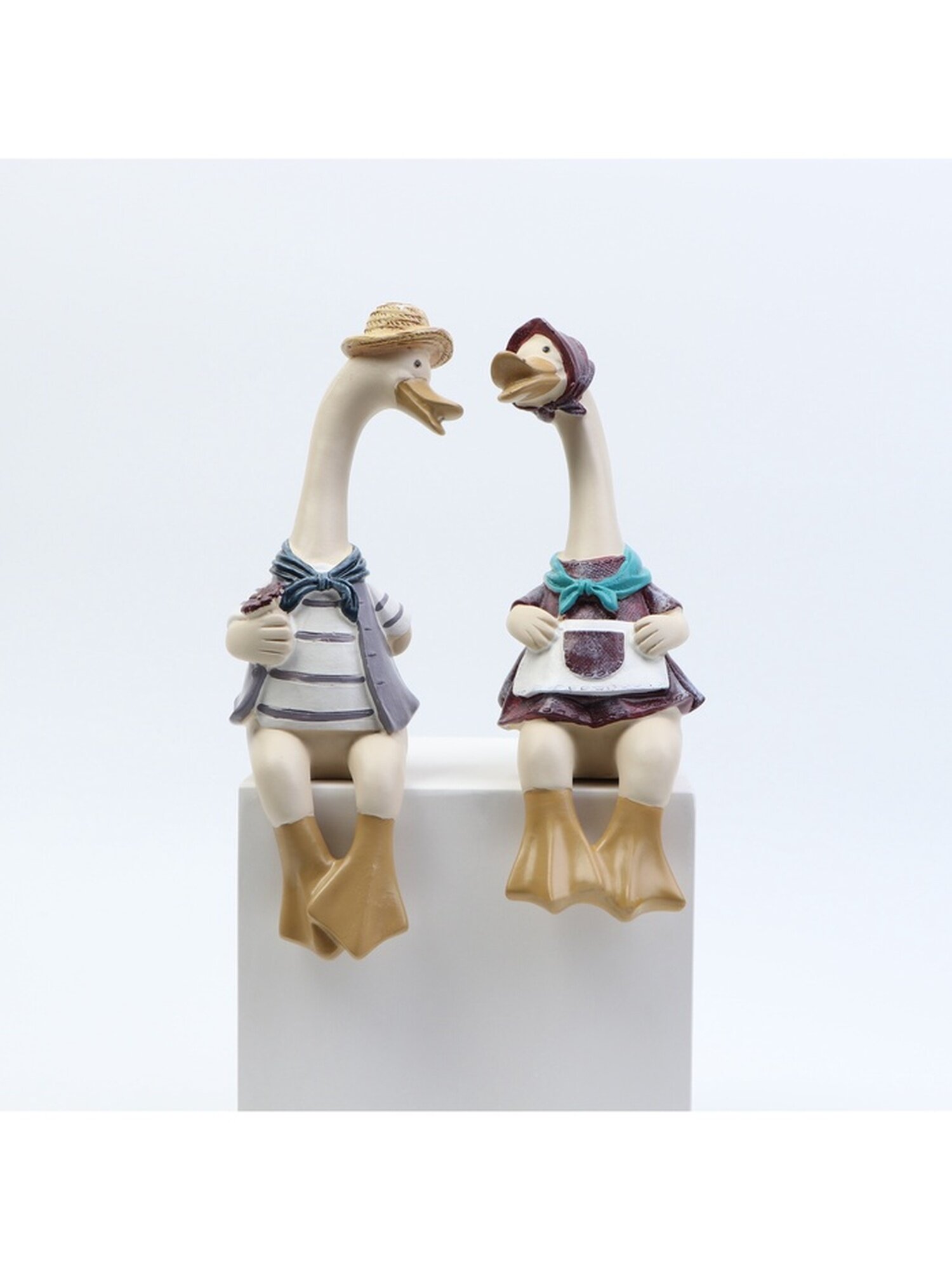 Набор фигурок Take It Easy «Гусь с гусыней», из полистоуна, 2 шт