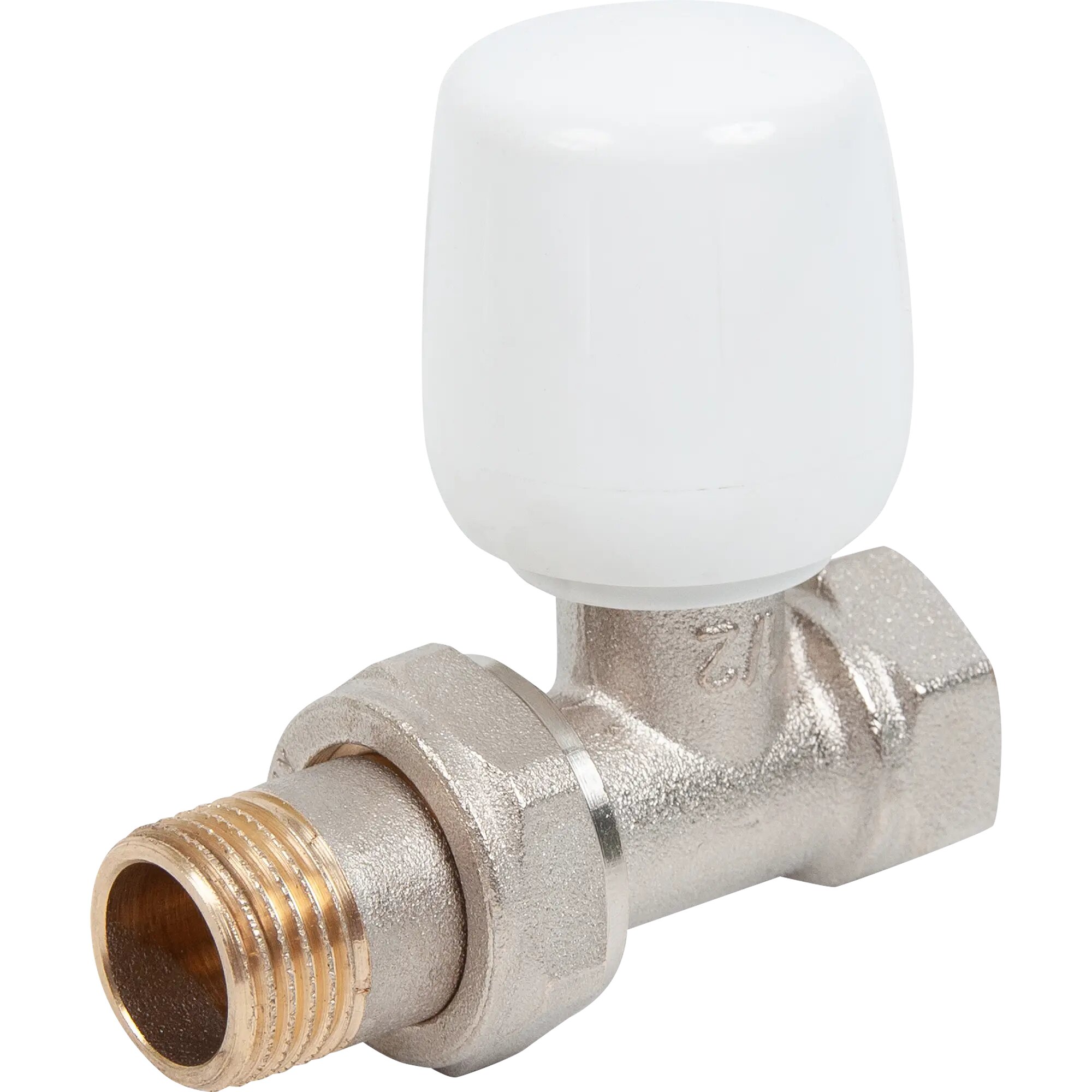 Itap Вентиль для радиатора прямой 1/2" латунь, запорный элемент отопления системы