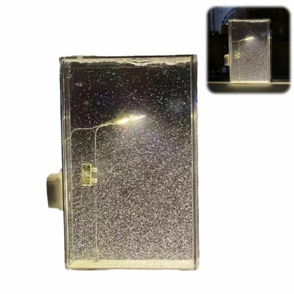 Ночник снежная ночь с уличным фонарем, романтический подарок на день рождения для девушки и подруги, светильник с зимним пейзажем