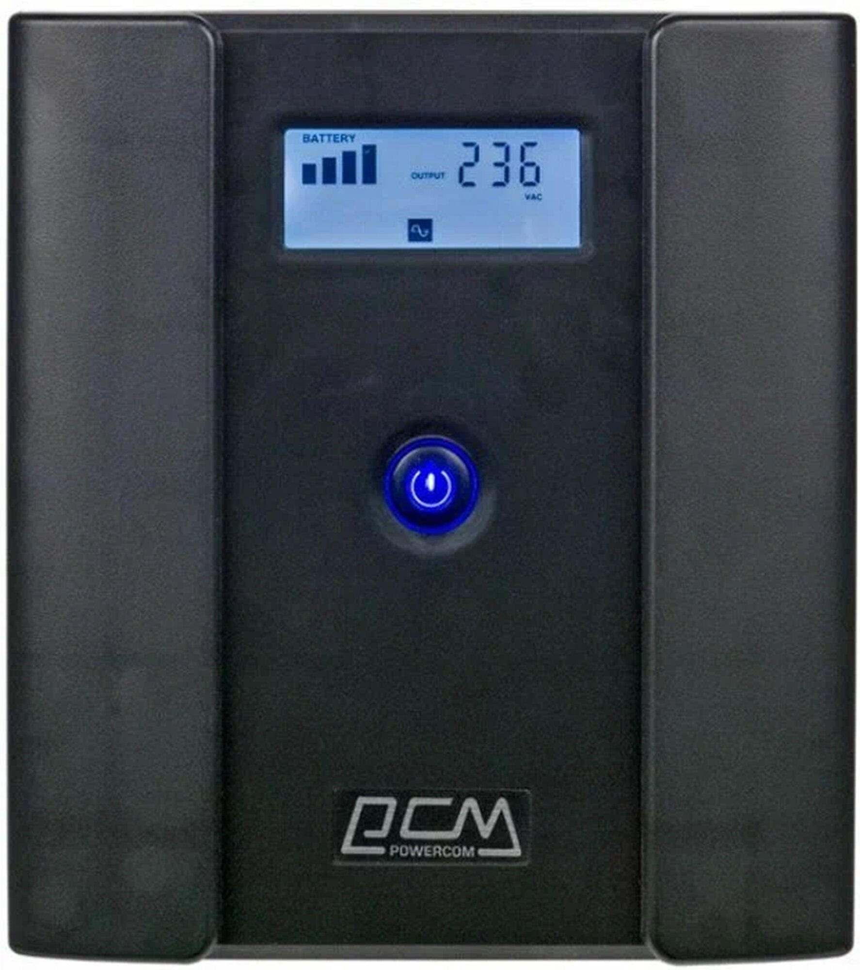 ИБП Источник бесперебойного питания Powercom RPT-2000AP-LCD, 1200Вт, 4 выходных разъема