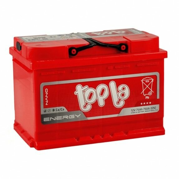 Автомобильный аккумулятор Topla Energy 75R (750A 278x175x190) 108075 57412