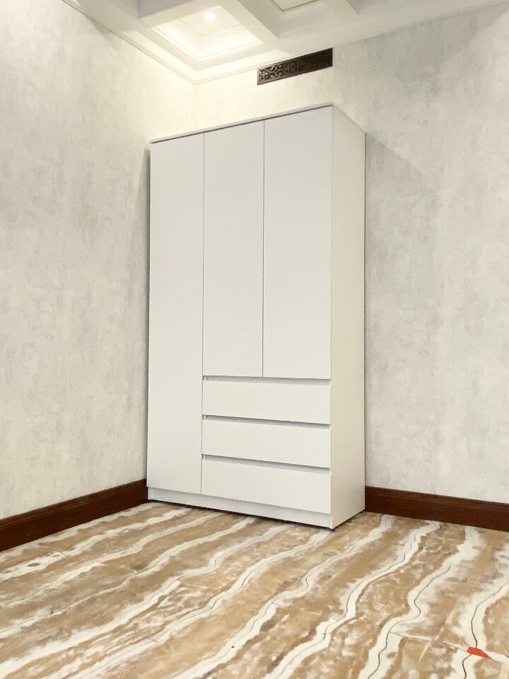 Шкаф Пенал в стиле икеа "Мебель ГОСТ", ШхВхГ 120x220х50 см белый