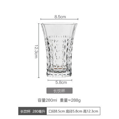 Французские винтажные бокалы для вина и виски CDA с алмазной гранью из хрусталя