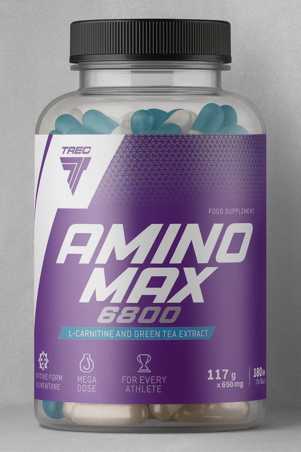 L карнитин для похудения, 180 капс, Trec Nutrition L-Carnitin + Green Tea